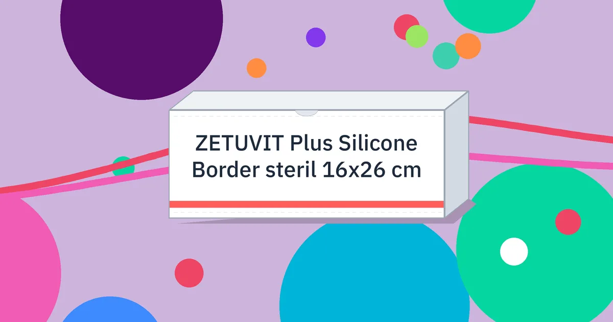 Symbolbild: Packung mit der Aufschrift ZETUVIT Plus Silicone Border steril 16x26 cm (PZN 19469432) – Verfügbarkeit und Bezug in Apotheken in Frankfurt am Main