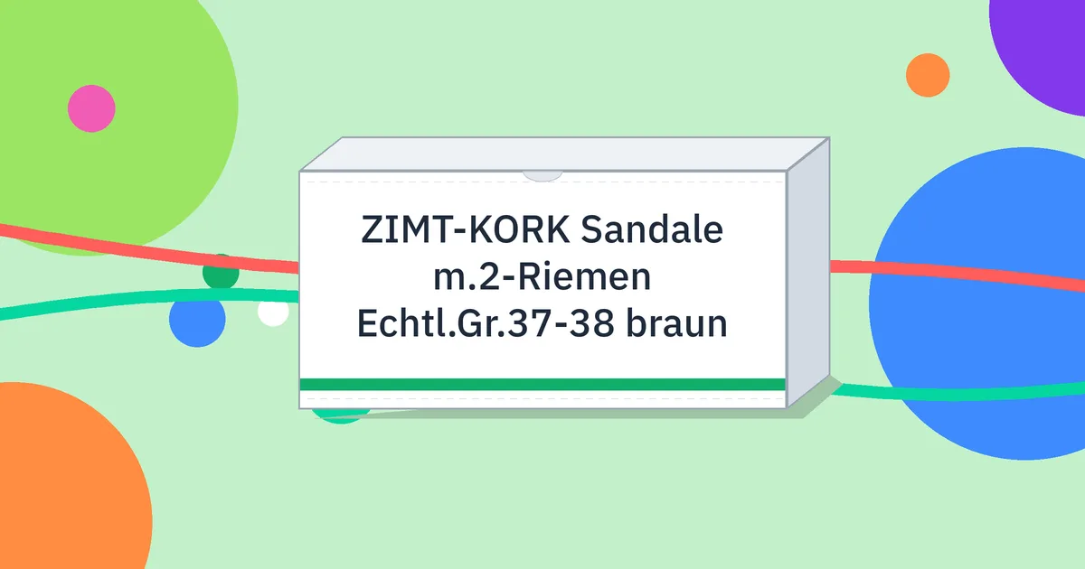 Symbolbild: Packung mit der Aufschrift ZIMT-KORK Sandale m.2-Riemen Echtl.Gr.37-38 braun (PZN 19729264) – Verfügbarkeit und Bezug in Apotheken in Frankfurt am Main