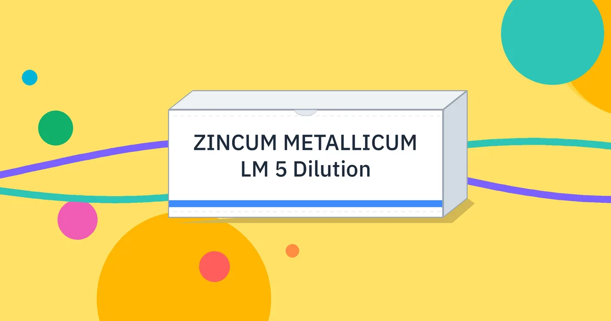 Symbolbild: Packung mit der Aufschrift ZINCUM METALLICUM LM 5 Dilution (PZN 13294693) – Verfügbarkeit und Bezug in Apotheken in Frankfurt am Main