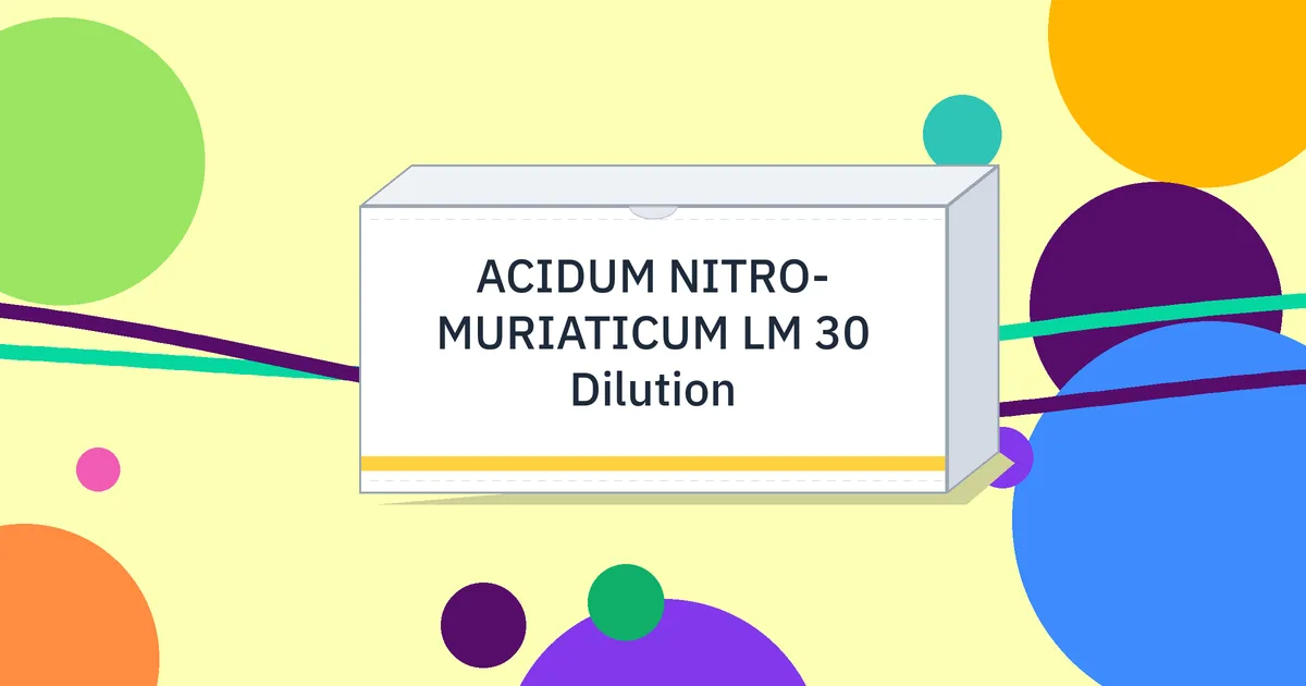 Symbolbild: Packung mit der Aufschrift ACIDUM NITRO-MURIATICUM LM 30 Dilution (PZN 13280544) – Verfügbarkeit und Bezug in Apotheken in Frankfurt am Main