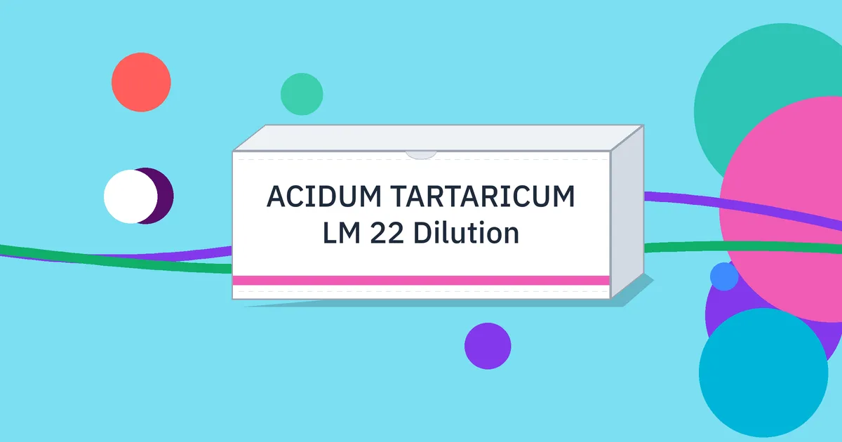 Symbolbild: Packung mit der Aufschrift ACIDUM TARTARICUM LM 22 Dilution (PZN 13286914) – Verfügbarkeit und Bezug in Apotheken in Frankfurt am Main