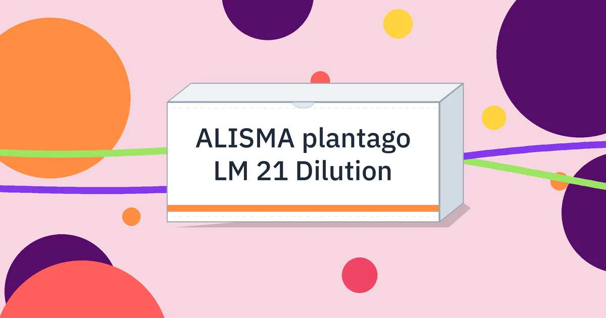 Symbolbild: Packung mit der Aufschrift ALISMA plantago LM 21 Dilution (PZN 13310736) – Verfügbarkeit und Bezug in Apotheken in Frankfurt am Main
