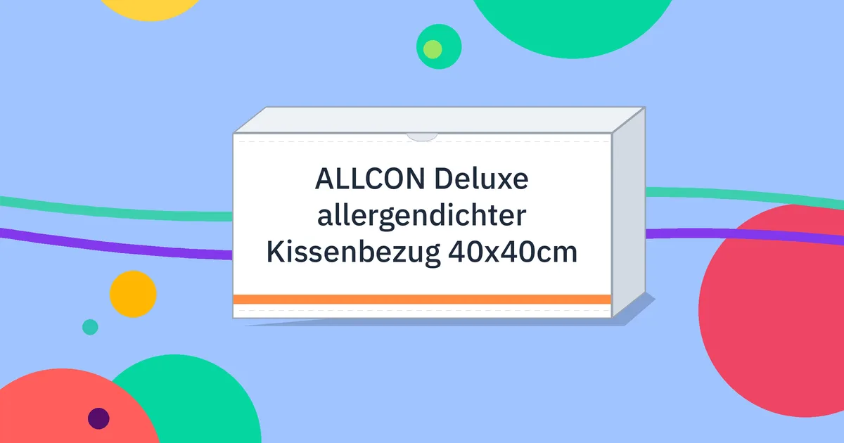 Symbolbild: Packung mit der Aufschrift ALLCON Deluxe allergendichter Kissenbezug 40x40cm (PZN 12446066) – Verfügbarkeit und Bezug in Apotheken in Frankfurt am Main