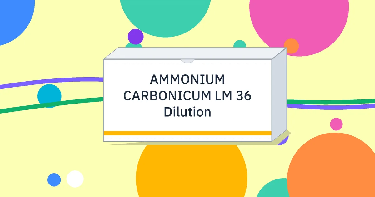 Symbolbild: Packung mit der Aufschrift AMMONIUM CARBONICUM LM 36 Dilution (PZN 12760851) – Verfügbarkeit und Bezug in Apotheken in Frankfurt am Main