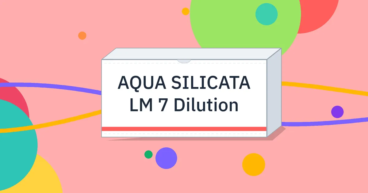 Symbolbild: Packung mit der Aufschrift AQUA SILICATA LM 7 Dilution (PZN 13382747) – Verfügbarkeit und Bezug in Apotheken in Frankfurt am Main