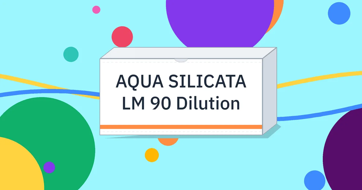 Symbolbild: Packung mit der Aufschrift AQUA SILICATA LM 90 Dilution (PZN 13383391) – Verfügbarkeit und Bezug in Apotheken in Frankfurt am Main