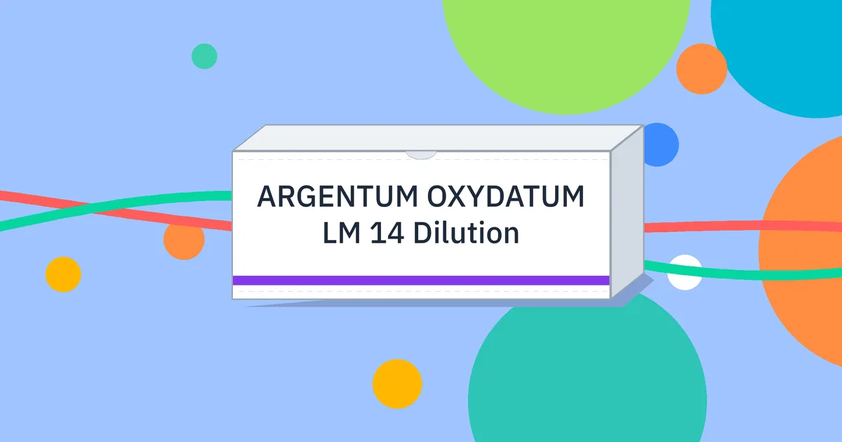 Symbolbild: Packung mit der Aufschrift ARGENTUM OXYDATUM LM 14 Dilution (PZN 12769119) – Verfügbarkeit und Bezug in Apotheken in Frankfurt am Main