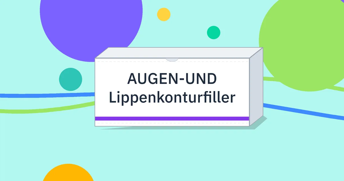Symbolbild: Packung mit der Aufschrift AUGEN-UND Lippenkonturfiller (PZN 19734124) – Verfügbarkeit und Bezug in Apotheken in Frankfurt am Main