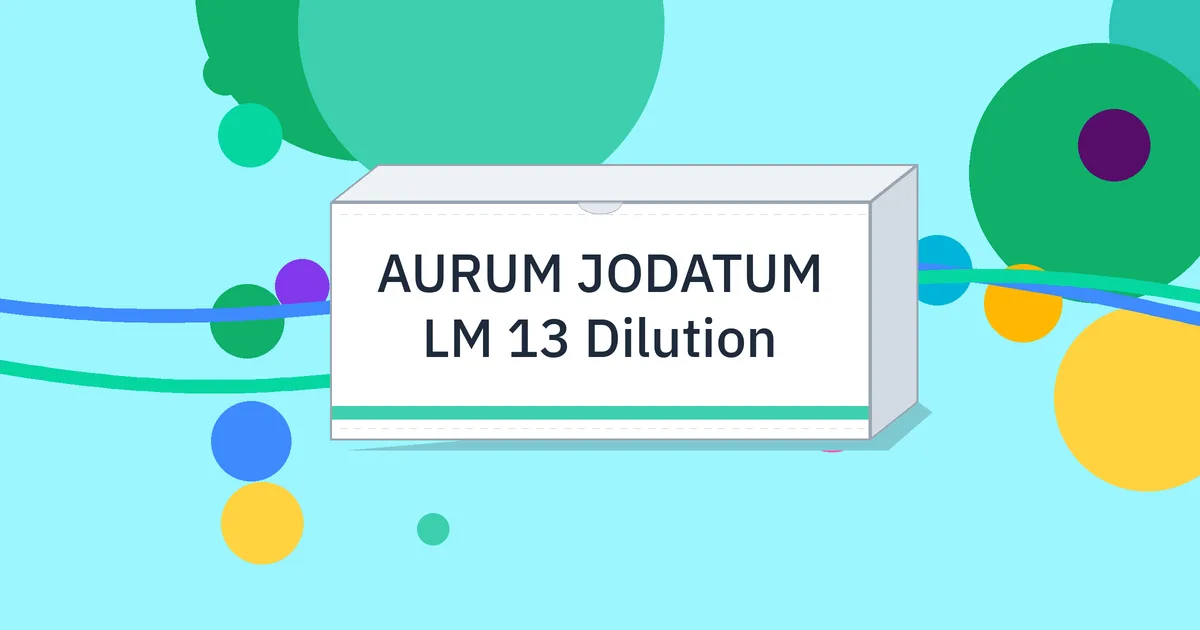 Symbolbild: Packung mit der Aufschrift AURUM JODATUM LM 13 Dilution (PZN 12784679) – Verfügbarkeit und Bezug in Apotheken in Frankfurt am Main