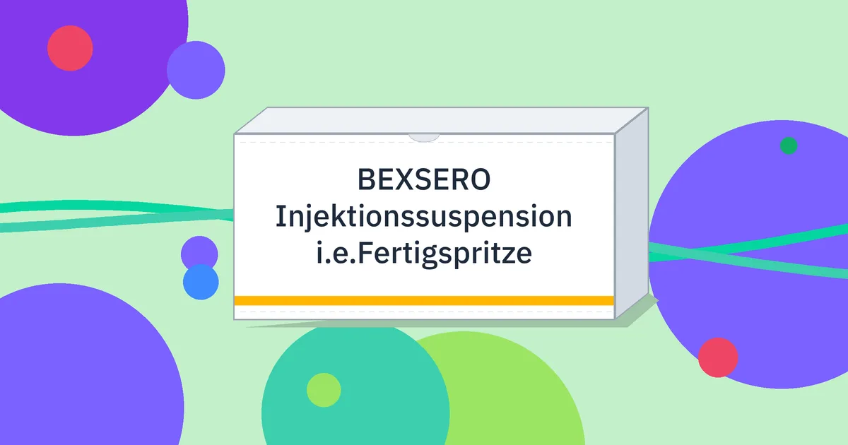 Symbolbild: Packung mit der Aufschrift BEXSERO Injektionssuspension i.e.Fertigspritze (PZN 16679293) – Verfügbarkeit und Bezug in Apotheken in Frankfurt am Main