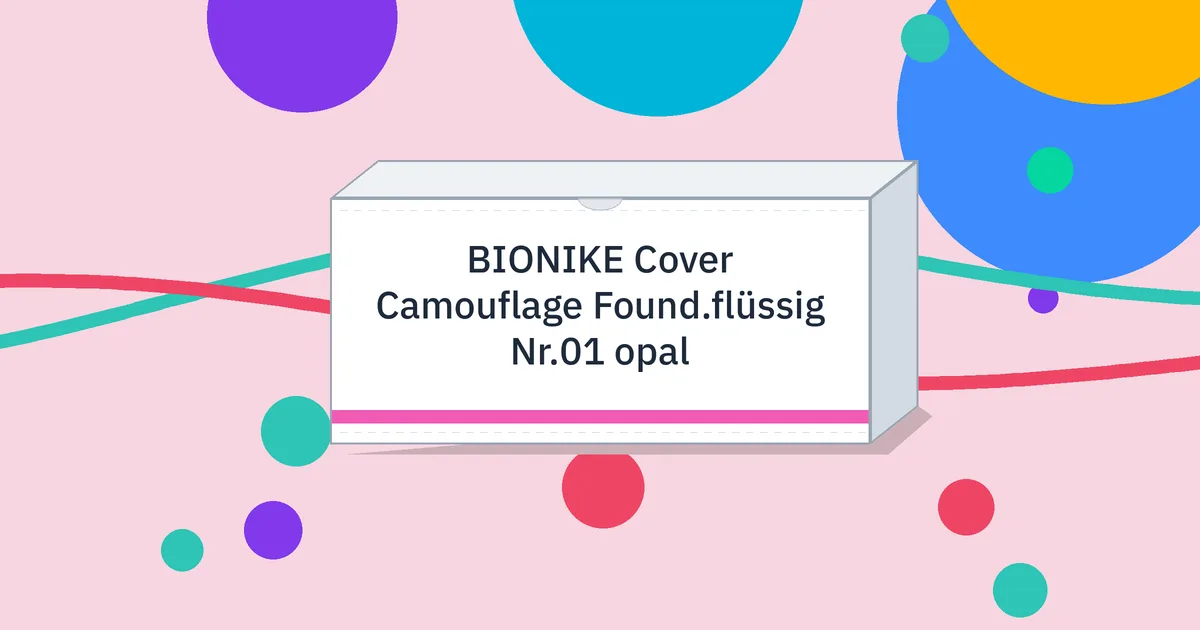 Symbolbild: Packung mit der Aufschrift BIONIKE Cover Camouflage Found.flüssig Nr.01 opal (PZN 12606133) – Verfügbarkeit und Bezug in Apotheken in Frankfurt am Main