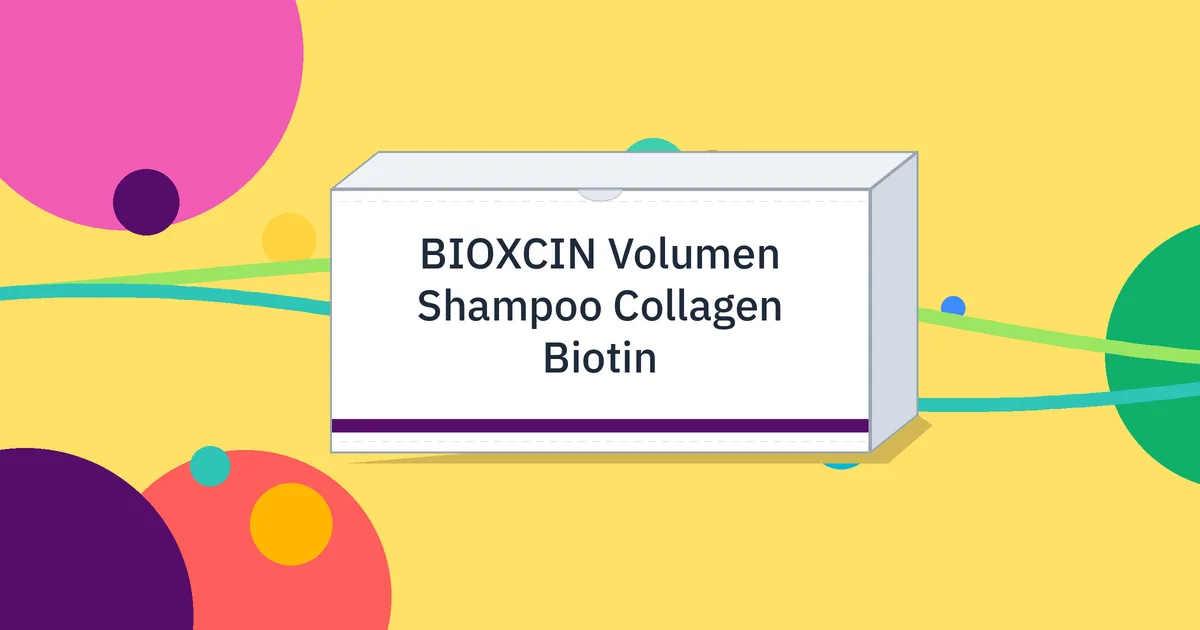 Symbolbild: Packung mit der Aufschrift BIOXCIN Volumen Shampoo Collagen Biotin (PZN 19216257) – Verfügbarkeit und Bezug in Apotheken in Frankfurt am Main