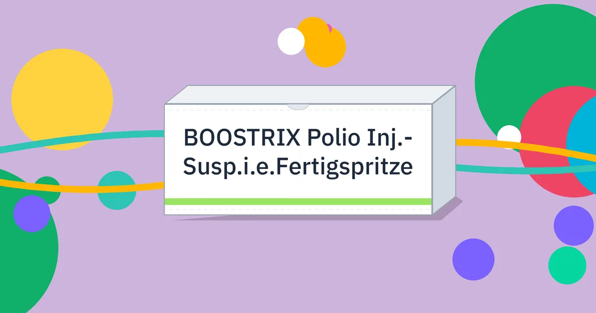 Symbolbild: Packung mit der Aufschrift BOOSTRIX Polio Inj.-Susp.i.e.Fertigspritze (PZN 06830702) – Verfügbarkeit und Bezug in Apotheken in Frankfurt am Main