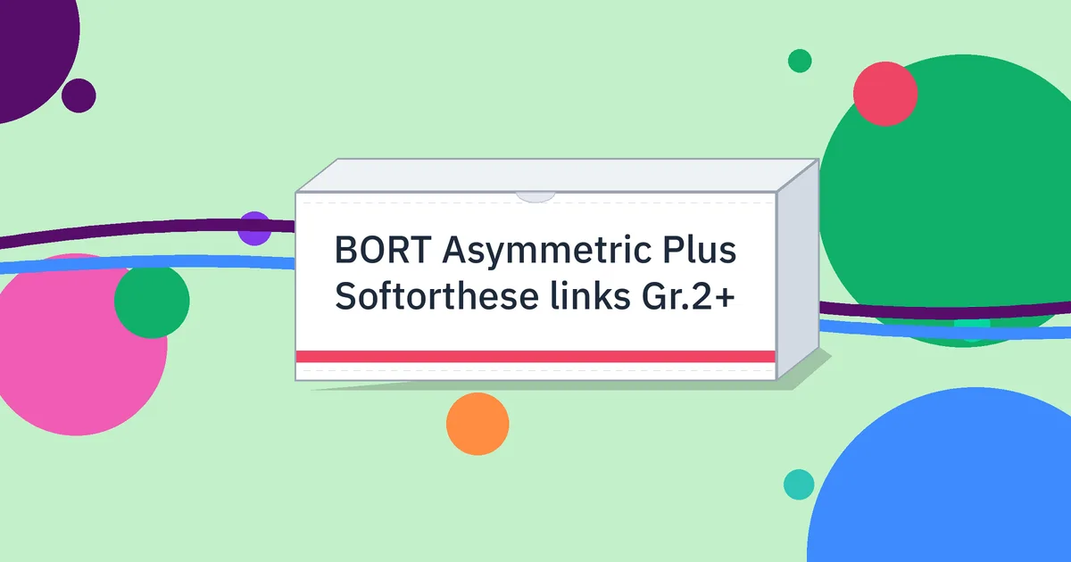 Symbolbild: Packung mit der Aufschrift BORT Asymmetric Plus Softorthese links Gr.2+ (PZN 16843060) – Verfügbarkeit und Bezug in Apotheken in Frankfurt am Main