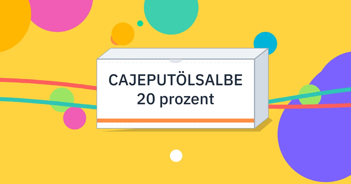 Symbolbild: Packung mit der Aufschrift CAJEPUTÖLSALBE 20 prozent (PZN 15237529) – Verfügbarkeit und Bezug in Apotheken in Frankfurt am Main