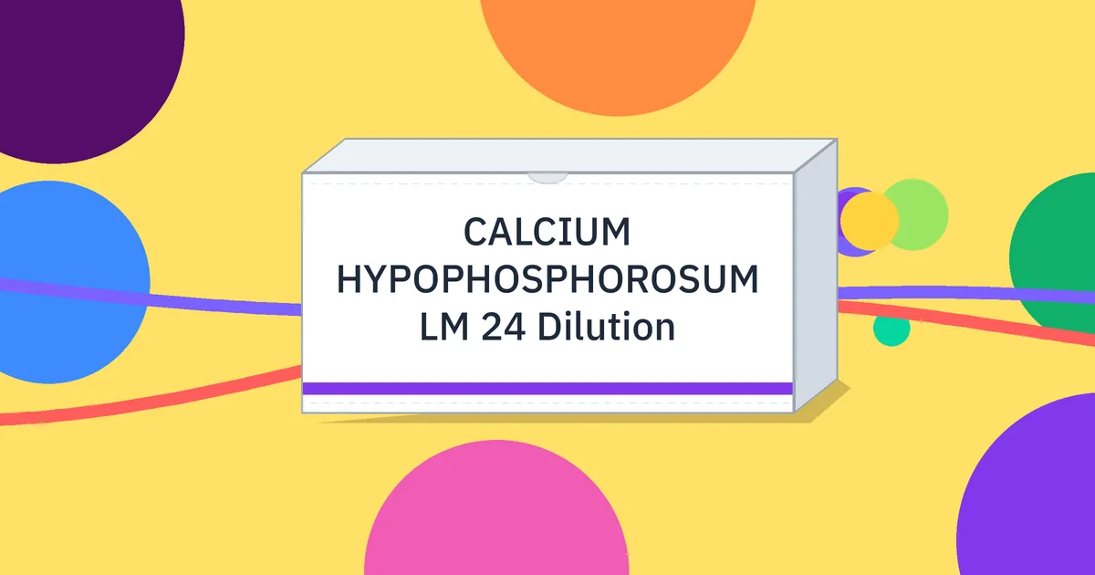 Symbolbild: Packung mit der Aufschrift CALCIUM HYPOPHOSPHOROSUM LM 24 Dilution (PZN 13408932) – Verfügbarkeit und Bezug in Apotheken in Frankfurt am Main