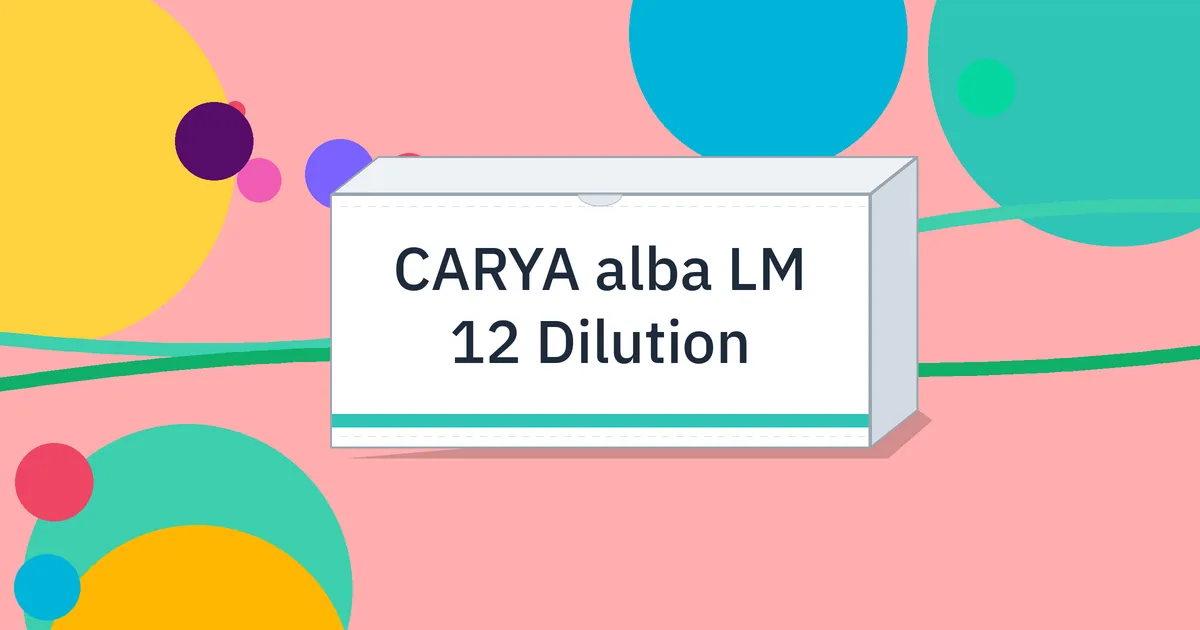 Symbolbild: Packung mit der Aufschrift CARYA alba LM 12 Dilution (PZN 13431492) – Verfügbarkeit und Bezug in Apotheken in Frankfurt am Main