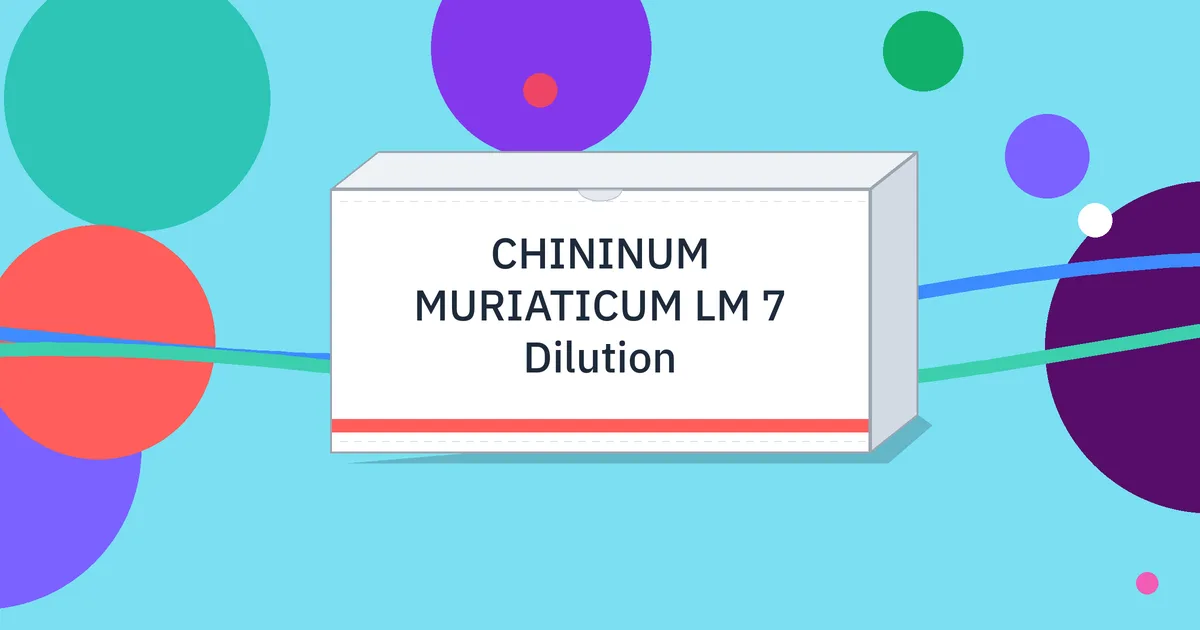 Symbolbild: Packung mit der Aufschrift CHININUM MURIATICUM LM 7 Dilution (PZN 12815078) – Verfügbarkeit und Bezug in Apotheken in Frankfurt am Main