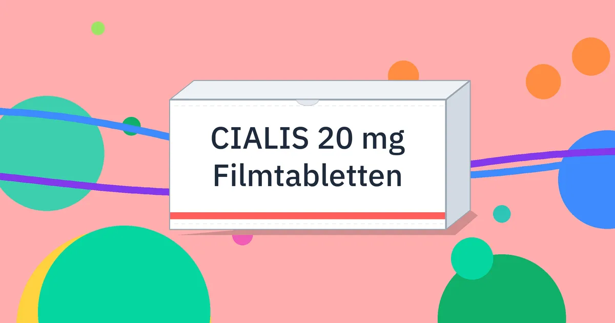 Symbolbild: Packung mit der Aufschrift CIALIS 20 mg Filmtabletten (PZN 04920358) – Verfügbarkeit und Bezug in Apotheken in Frankfurt am Main