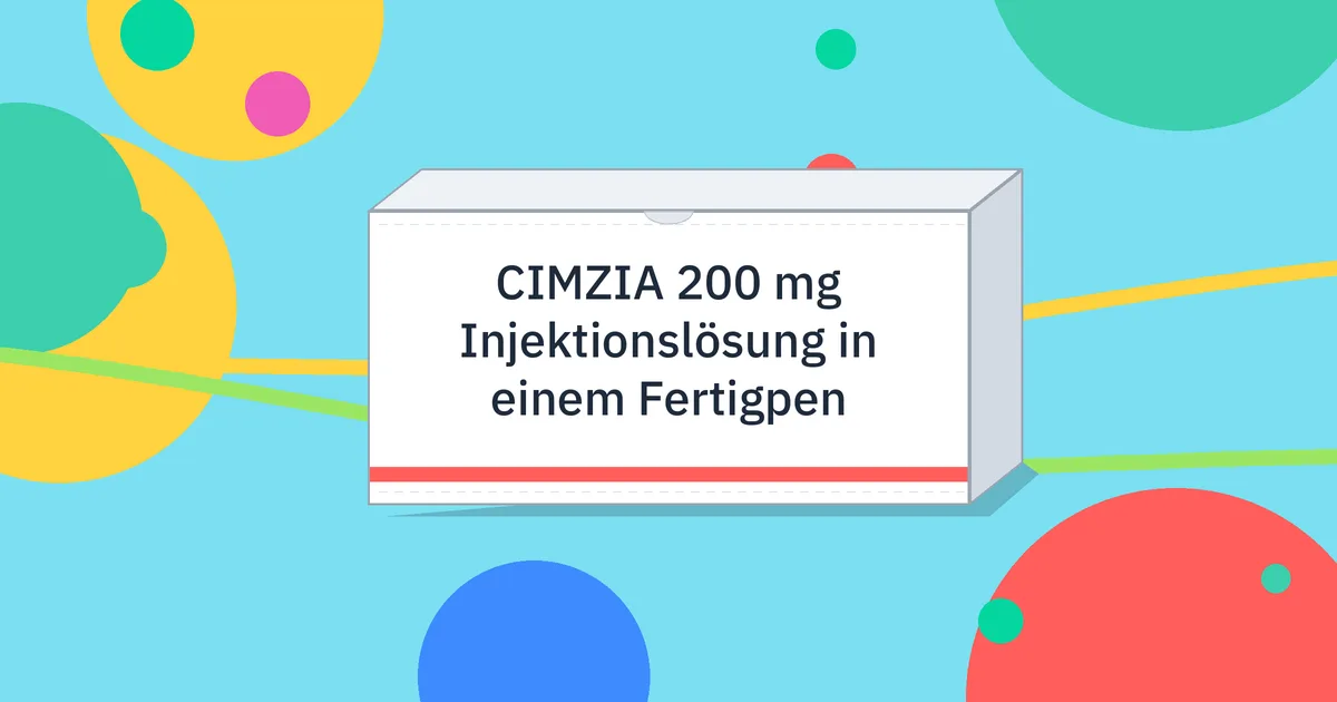 Symbolbild: Packung mit der Aufschrift CIMZIA 200 mg Injektionslösung in einem Fertigpen (PZN 14025162) – Verfügbarkeit und Bezug in Apotheken in Frankfurt am Main