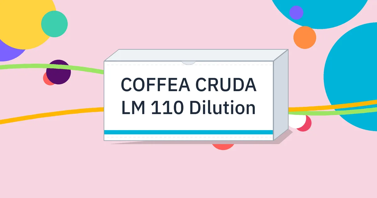 Symbolbild: Packung mit der Aufschrift COFFEA CRUDA LM 110 Dilution (PZN 12831114) – Verfügbarkeit und Bezug in Apotheken in Frankfurt am Main