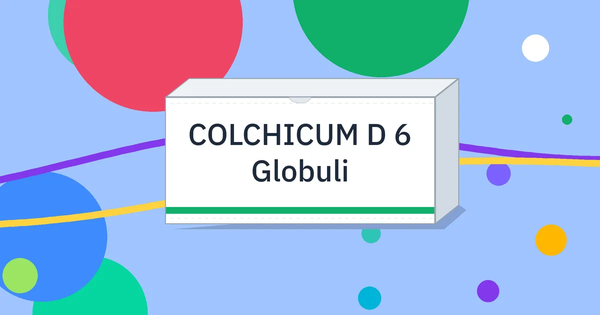 Symbolbild: Packung mit der Aufschrift COLCHICUM D 6 Globuli (PZN 02813109) – Verfügbarkeit und Bezug in Apotheken in Frankfurt am Main