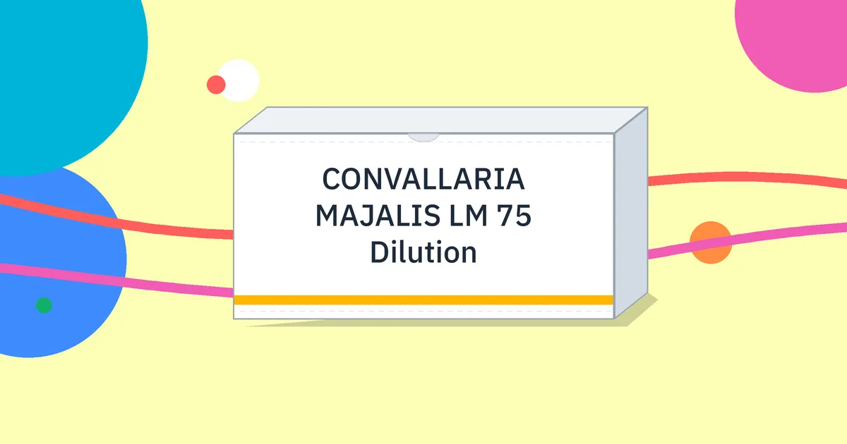Symbolbild: Packung mit der Aufschrift CONVALLARIA MAJALIS LM 75 Dilution (PZN 12833780) – Verfügbarkeit und Bezug in Apotheken in Frankfurt am Main