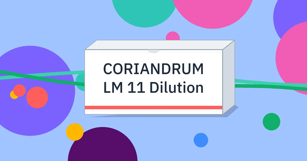 Symbolbild: Packung mit der Aufschrift CORIANDRUM LM 11 Dilution (PZN 12834420) – Verfügbarkeit und Bezug in Apotheken in Frankfurt am Main