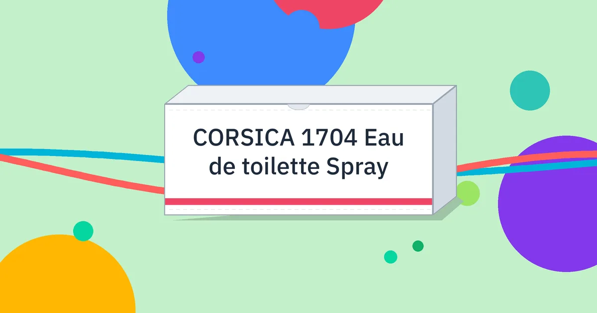 Symbolbild: Packung mit der Aufschrift CORSICA 1704 Eau de toilette Spray (PZN 20173062) – Verfügbarkeit und Bezug in Apotheken in Frankfurt am Main