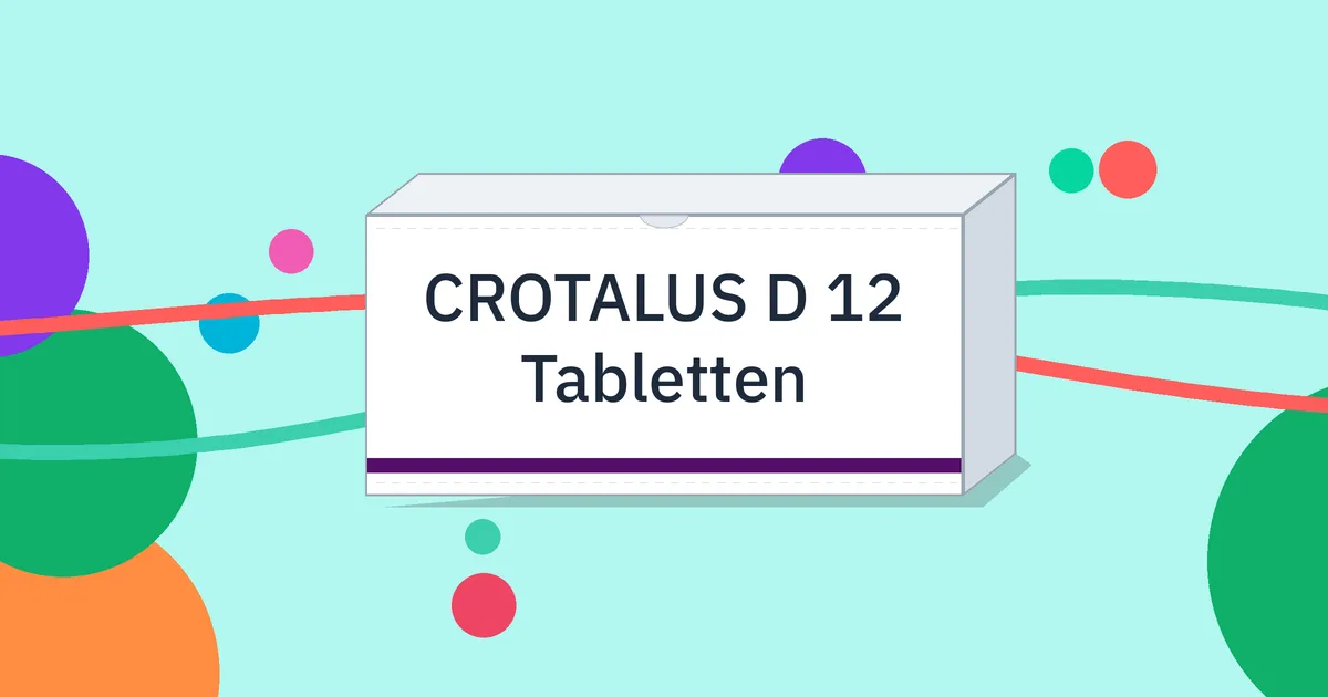 Symbolbild: Packung mit der Aufschrift CROTALUS D 12 Tabletten (PZN 04214324) – Verfügbarkeit und Bezug in Apotheken in Frankfurt am Main