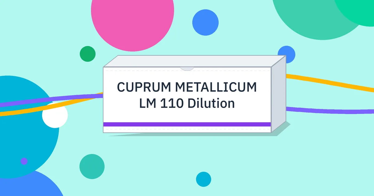 Symbolbild: Packung mit der Aufschrift CUPRUM METALLICUM LM 110 Dilution (PZN 12838412) – Verfügbarkeit und Bezug in Apotheken in Frankfurt am Main
