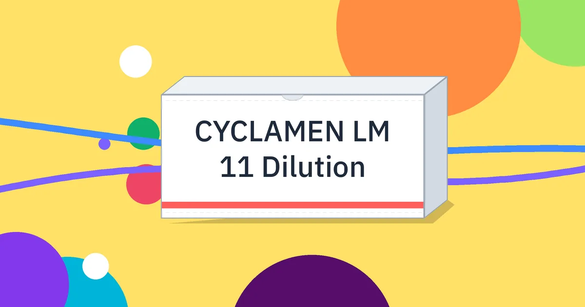 Symbolbild: Packung mit der Aufschrift CYCLAMEN LM 11 Dilution (PZN 12840426) – Verfügbarkeit und Bezug in Apotheken in Frankfurt am Main
