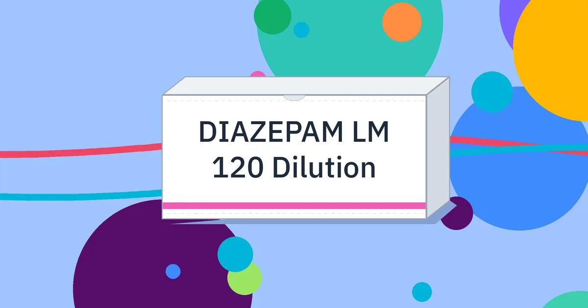 Symbolbild: Packung mit der Aufschrift DIAZEPAM LM 120 Dilution (PZN 12841130) – Verfügbarkeit und Bezug in Apotheken in Frankfurt am Main
