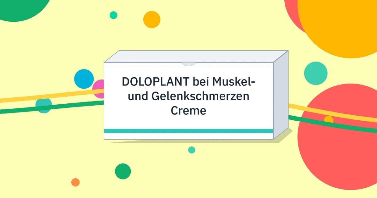 Symbolbild: Packung mit der Aufschrift DOLOPLANT bei Muskel- und Gelenkschmerzen Creme (PZN 11670198) – Verfügbarkeit und Bezug in Apotheken in Frankfurt am Main