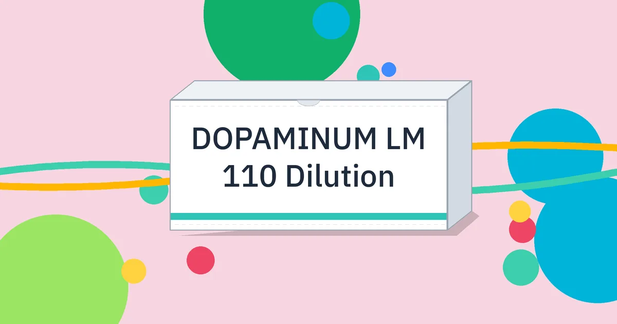 Symbolbild: Packung mit der Aufschrift DOPAMINUM LM 110 Dilution (PZN 12842974) – Verfügbarkeit und Bezug in Apotheken in Frankfurt am Main
