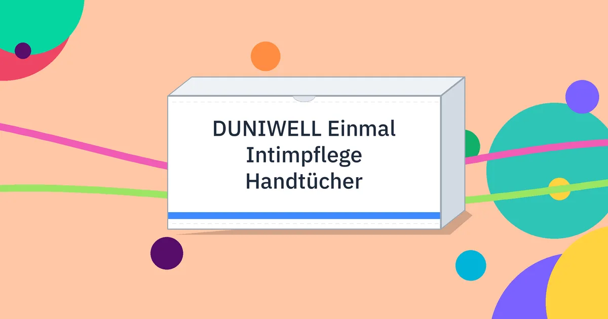 Symbolbild: Packung mit der Aufschrift DUNIWELL Einmal Intimpflege Handtücher (PZN 10631440) – Verfügbarkeit und Bezug in Apotheken in Frankfurt am Main
