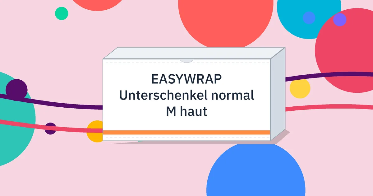 Symbolbild: Packung mit der Aufschrift EASYWRAP Unterschenkel normal M haut (PZN 18748118) – Verfügbarkeit und Bezug in Apotheken in Frankfurt am Main