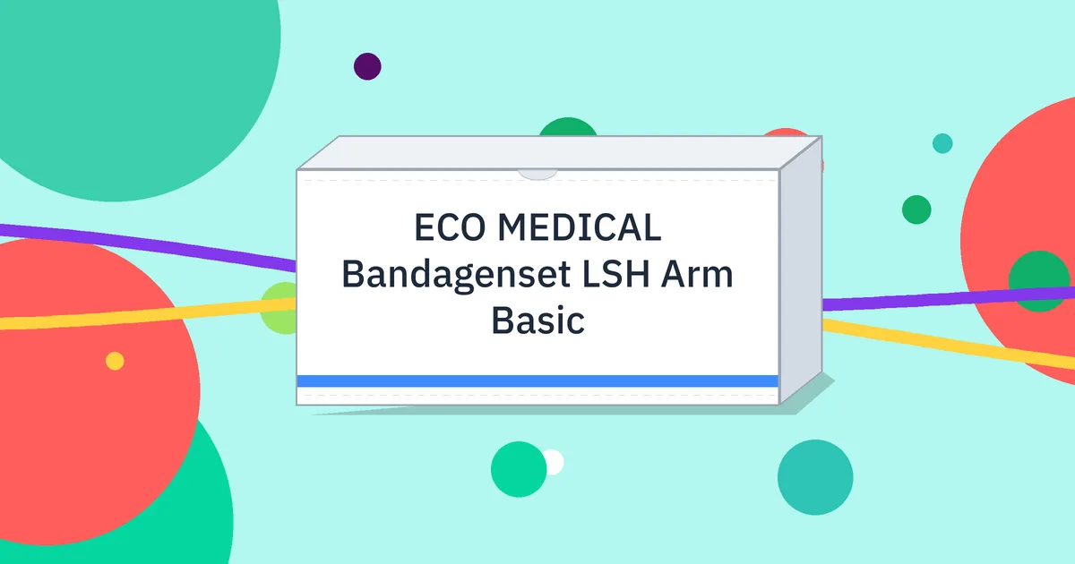 Symbolbild: Packung mit der Aufschrift ECO MEDICAL Bandagenset LSH Arm Basic (PZN 11183015) – Verfügbarkeit und Bezug in Apotheken in Frankfurt am Main