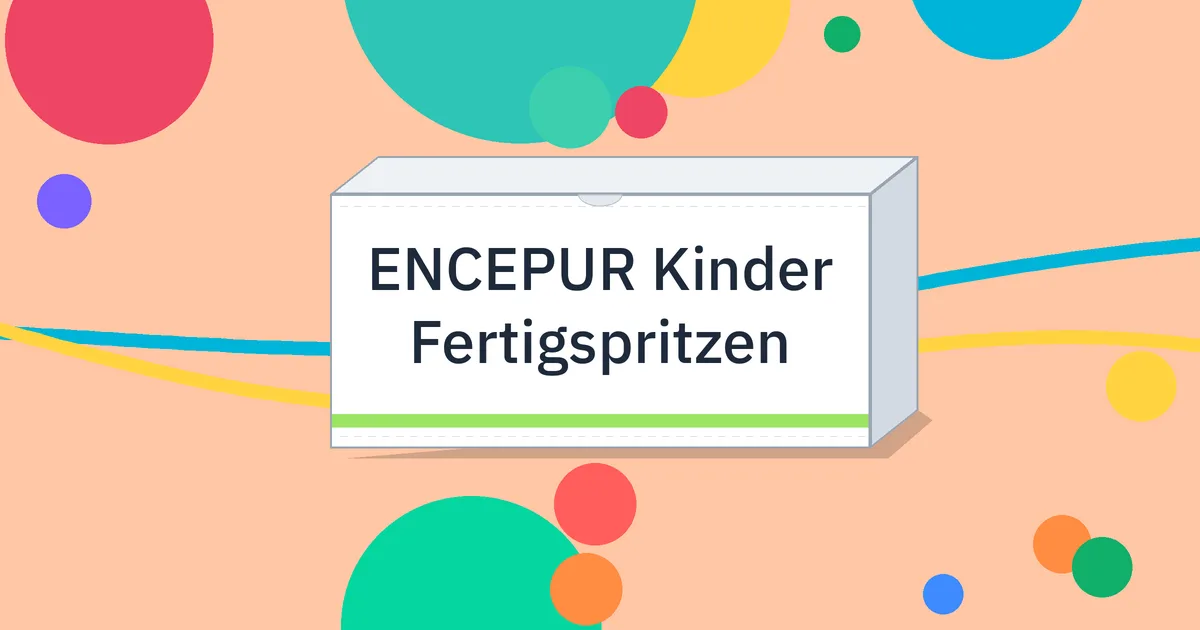 Symbolbild: Packung mit der Aufschrift ENCEPUR Kinder Fertigspritzen (PZN 00731005) – Verfügbarkeit und Bezug in Apotheken in Frankfurt am Main
