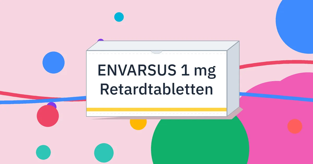 Symbolbild: Packung mit der Aufschrift ENVARSUS 1 mg Retardtabletten (PZN 14180141) – Verfügbarkeit und Bezug in Apotheken in Frankfurt am Main