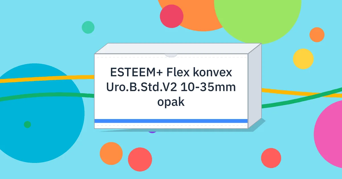 Symbolbild: Packung mit der Aufschrift ESTEEM+ Flex konvex Uro.B.Std.V2 10-35mm opak (PZN 11854484) – Verfügbarkeit und Bezug in Apotheken in Frankfurt am Main