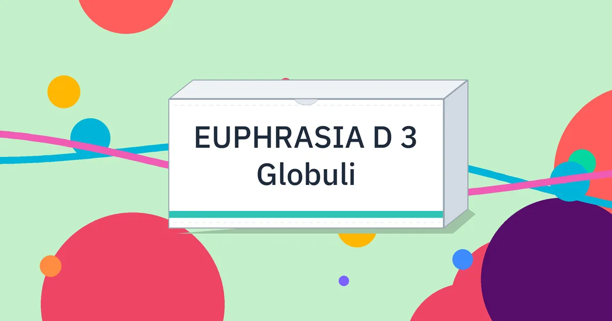 Symbolbild: Packung mit der Aufschrift EUPHRASIA D 3 Globuli (PZN 02898531) – Verfügbarkeit und Bezug in Apotheken in Frankfurt am Main