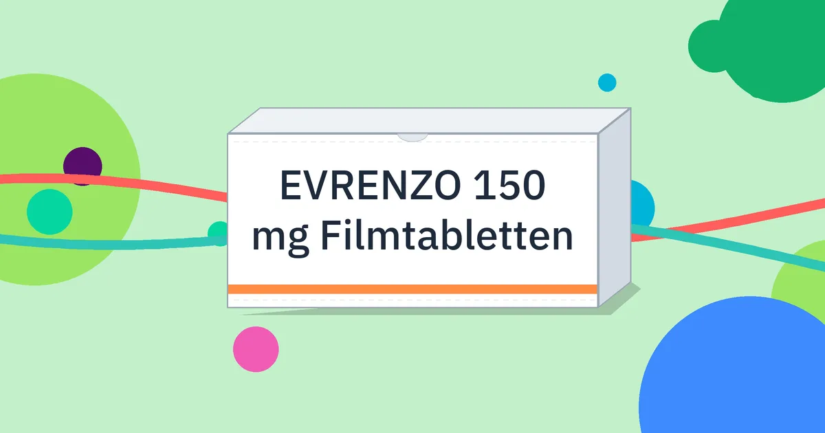 Symbolbild: Packung mit der Aufschrift EVRENZO 150 mg Filmtabletten (PZN 20011810) – Verfügbarkeit und Bezug in Apotheken in Frankfurt am Main