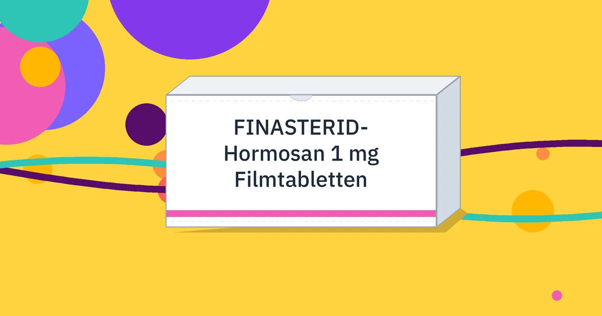 Symbolbild: Packung mit der Aufschrift FINASTERID-Hormosan 1 mg Filmtabletten (PZN 10325743) – Verfügbarkeit und Bezug in Apotheken in Frankfurt am Main