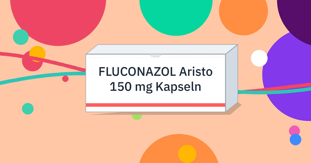 Symbolbild: Packung mit der Aufschrift FLUCONAZOL Aristo 150 mg Kapseln (PZN 05507502) – Verfügbarkeit und Bezug in Apotheken in Frankfurt am Main