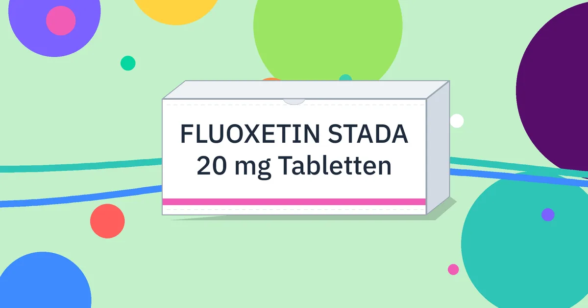 Symbolbild: Packung mit der Aufschrift FLUOXETIN STADA 20 mg Tabletten (PZN 02011901) – Verfügbarkeit und Bezug in Apotheken in Frankfurt am Main