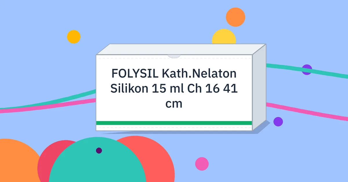 Symbolbild: Packung mit der Aufschrift FOLYSIL Kath.Nelaton Silikon 15 ml Ch 16 41 cm (PZN 18188501) – Verfügbarkeit und Bezug in Apotheken in Frankfurt am Main