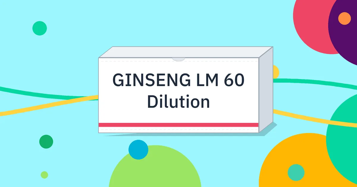 Symbolbild: Packung mit der Aufschrift GINSENG LM 60 Dilution (PZN 12878788) – Verfügbarkeit und Bezug in Apotheken in Frankfurt am Main