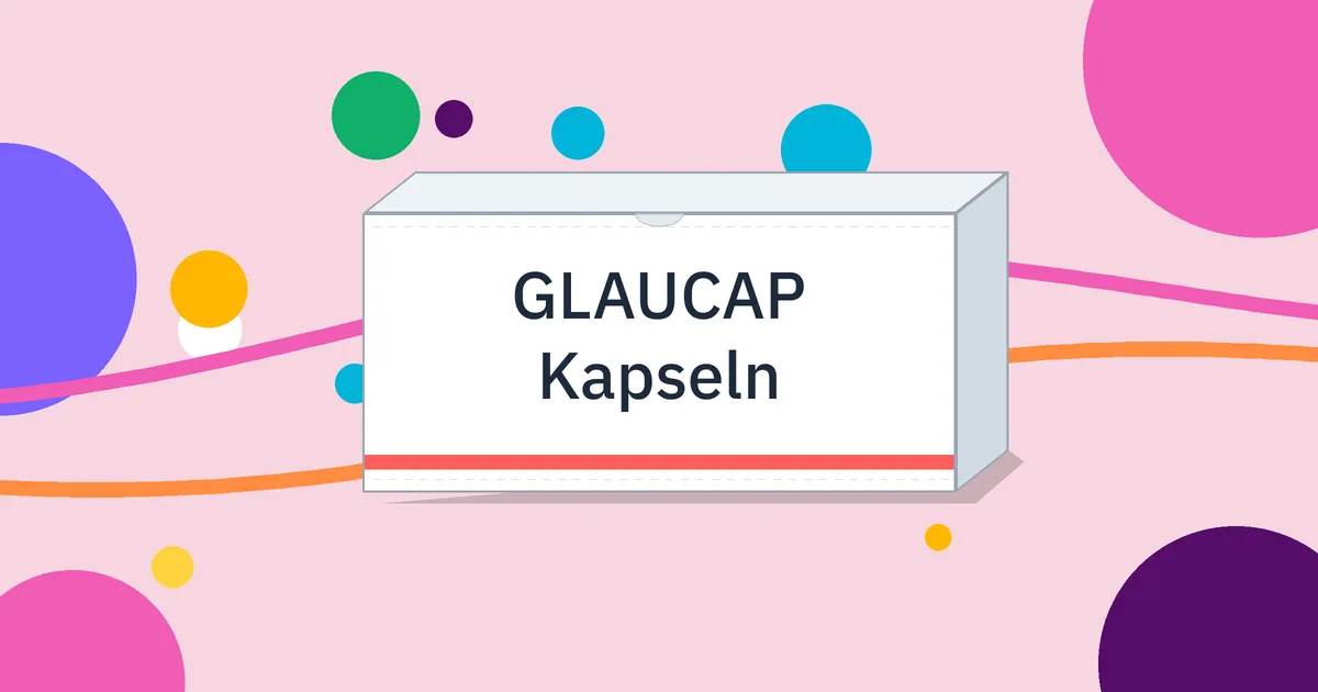 Symbolbild: Packung mit der Aufschrift GLAUCAP Kapseln (PZN 20299969) – Verfügbarkeit und Bezug in Apotheken in Frankfurt am Main