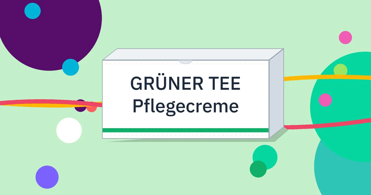 Symbolbild: Packung mit der Aufschrift GRÜNER TEE Pflegecreme (PZN 14306530) – Verfügbarkeit und Bezug in Apotheken in Frankfurt am Main